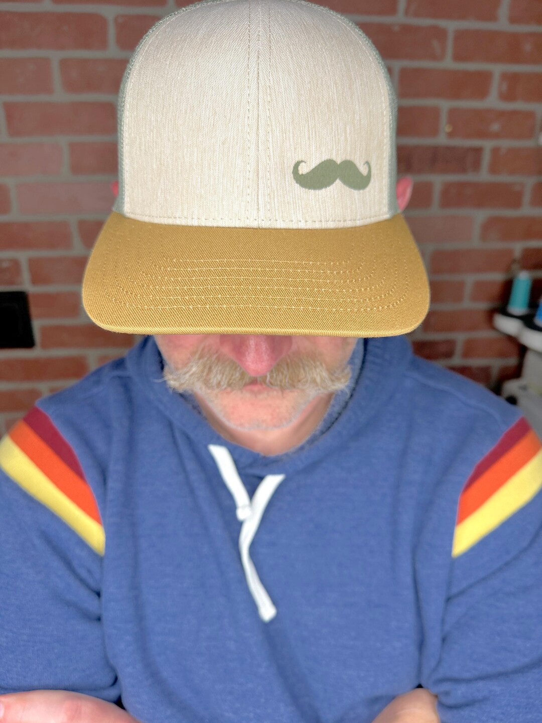 Simple Mustache Trucker Hat, Funny Hats, Hats for Men - Etsy