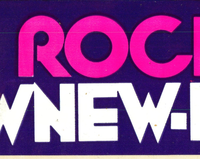 Radio Station Bumper Sticker: Rock Lives! WNEW-FM 102.7 - Etsy