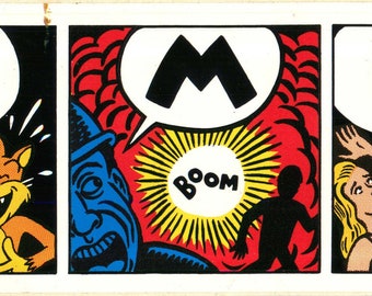 Radio Station Bumper Sticker WFMU 91.1 FM 1987 With Cartoonist Kaz ...