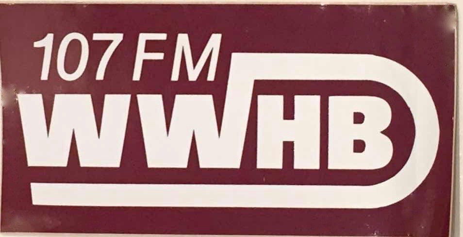 WWHB Rock/top 40 Radio Bumper Sticker Hampton Bays, Long Island 107.1 ...