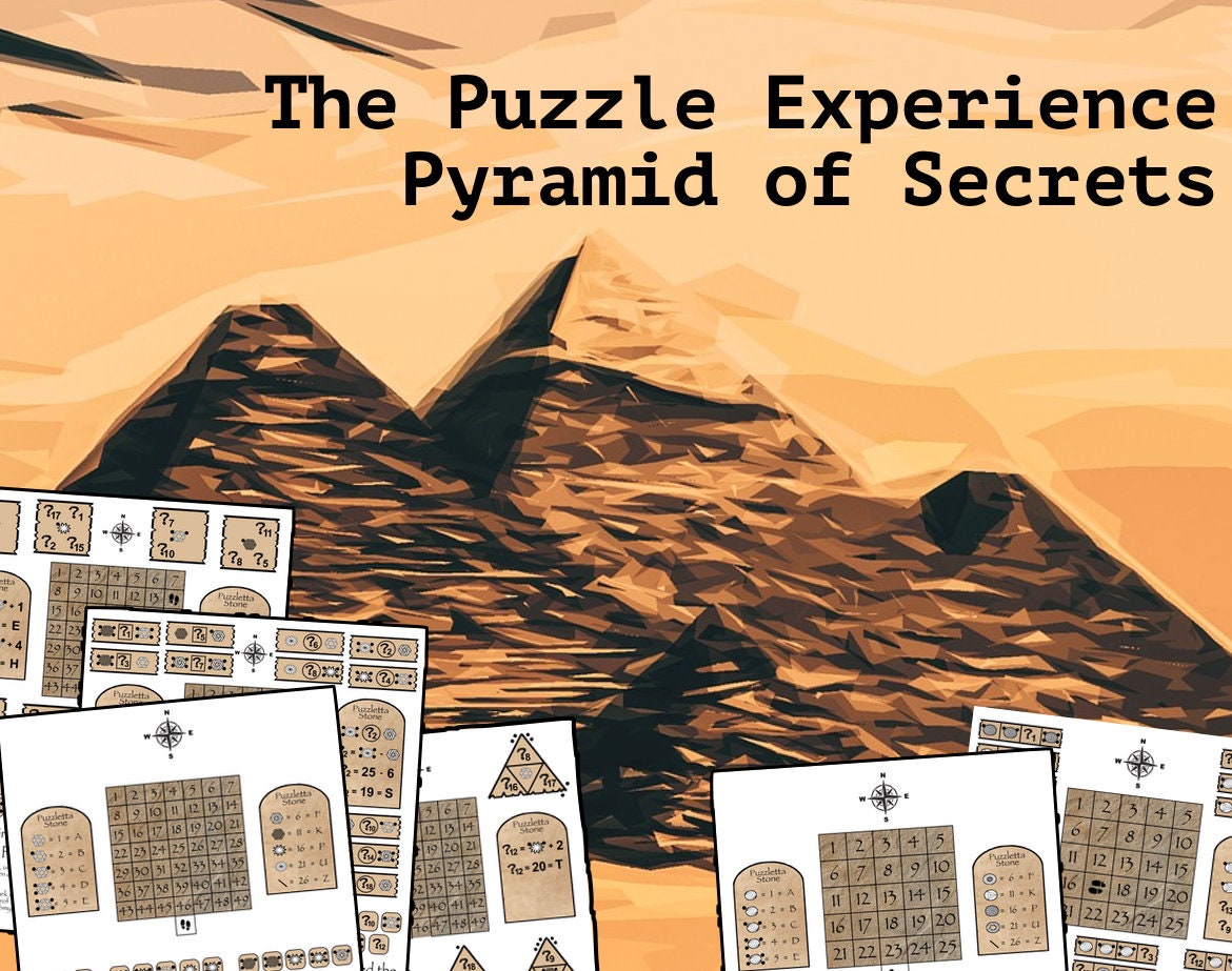 The Pyramid of Secrets - Cryptographic Puzzles - Etsy