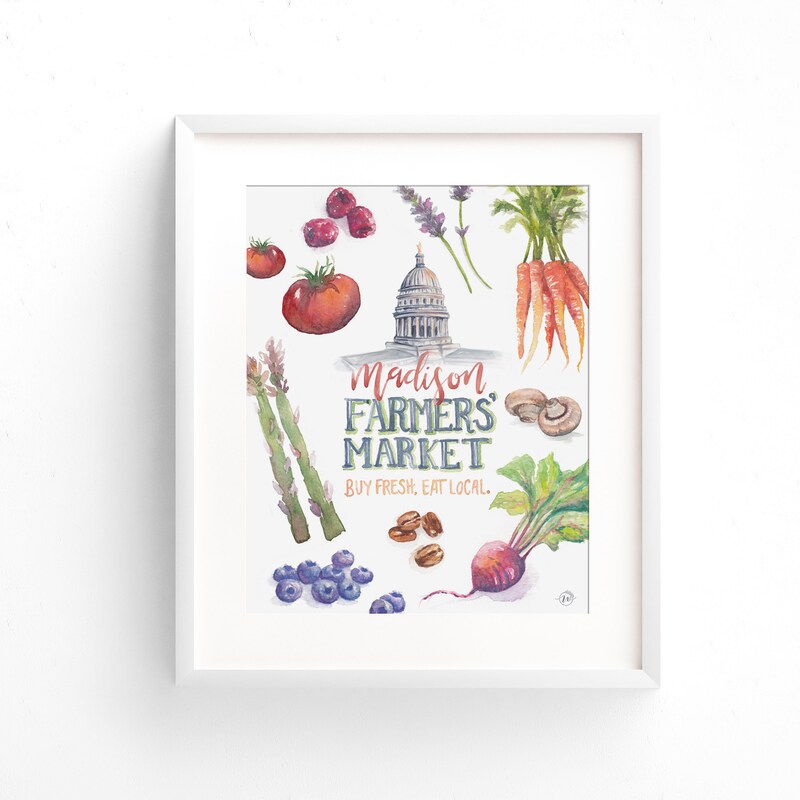 Farmers Market Print - Etsy