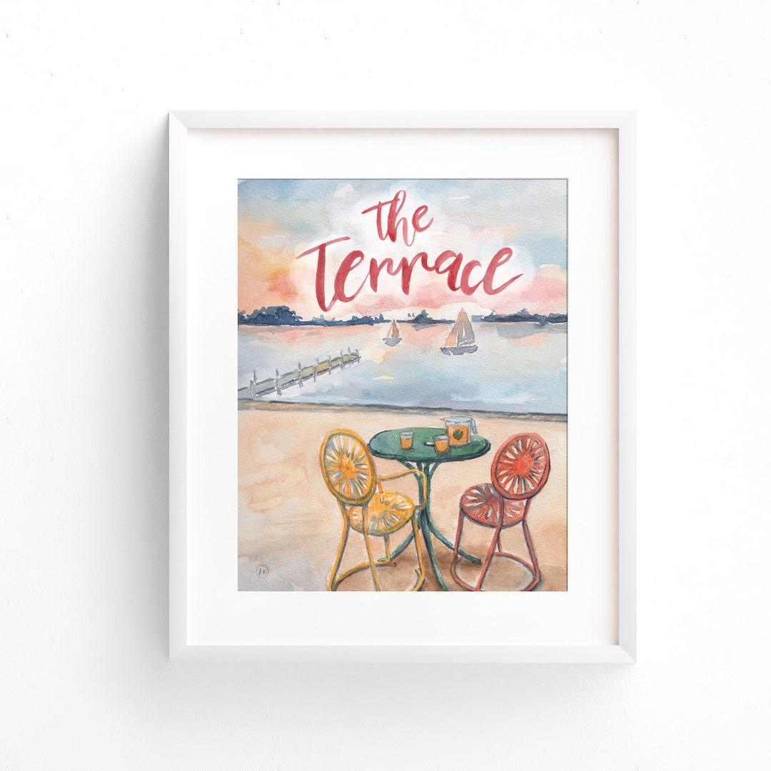 Union Terrace Madison, Wisconsin Print - Watercolor Prints ...