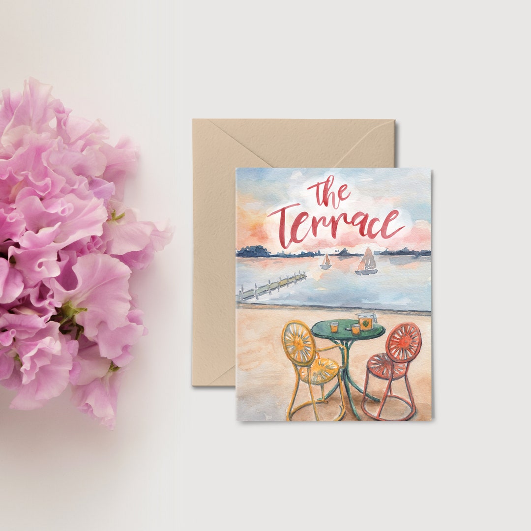 Union Terrace Madison, Wisconsin - Greeting Cards - Single Card - Hand ...