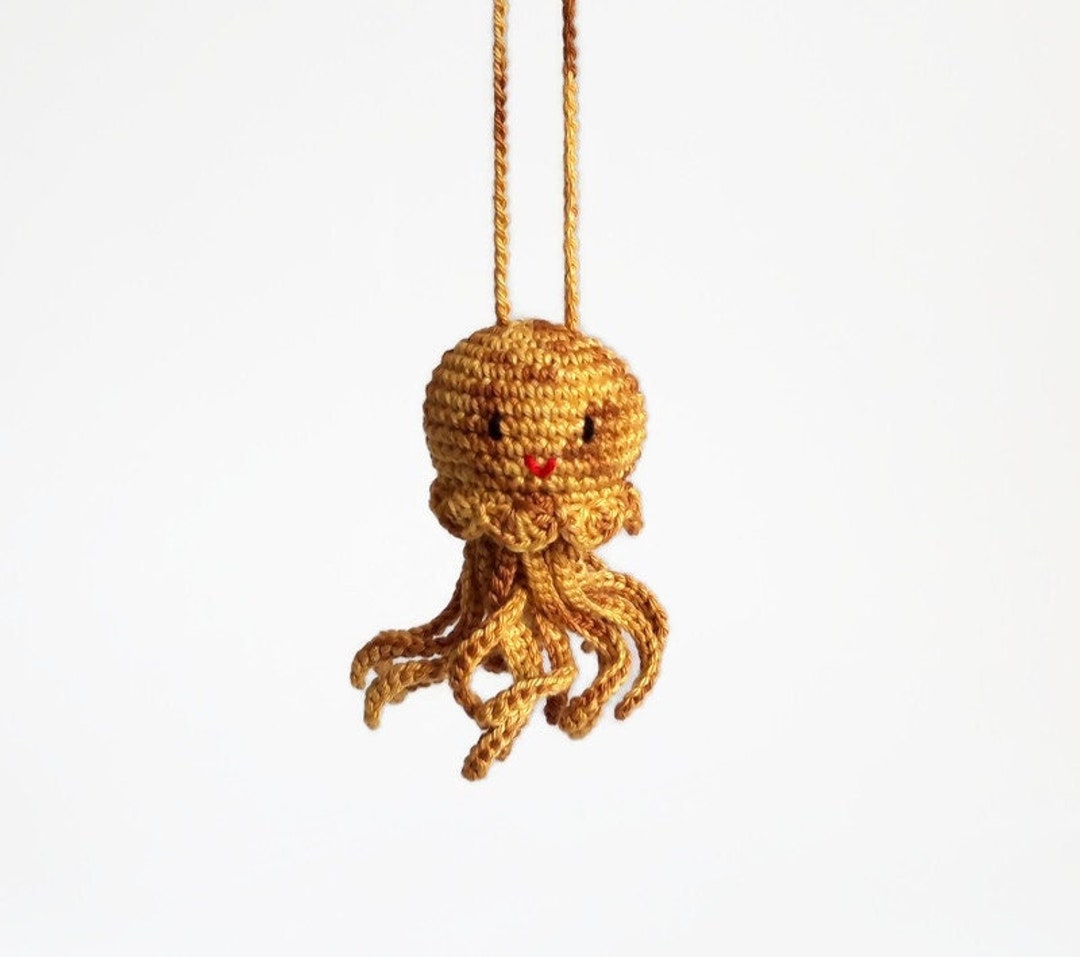 Car Accessory for Women Car Hanging Accessory Jellyfish Crochet Car ...