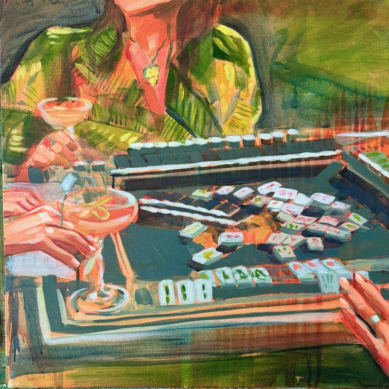 Mahjong Artwork - Etsy