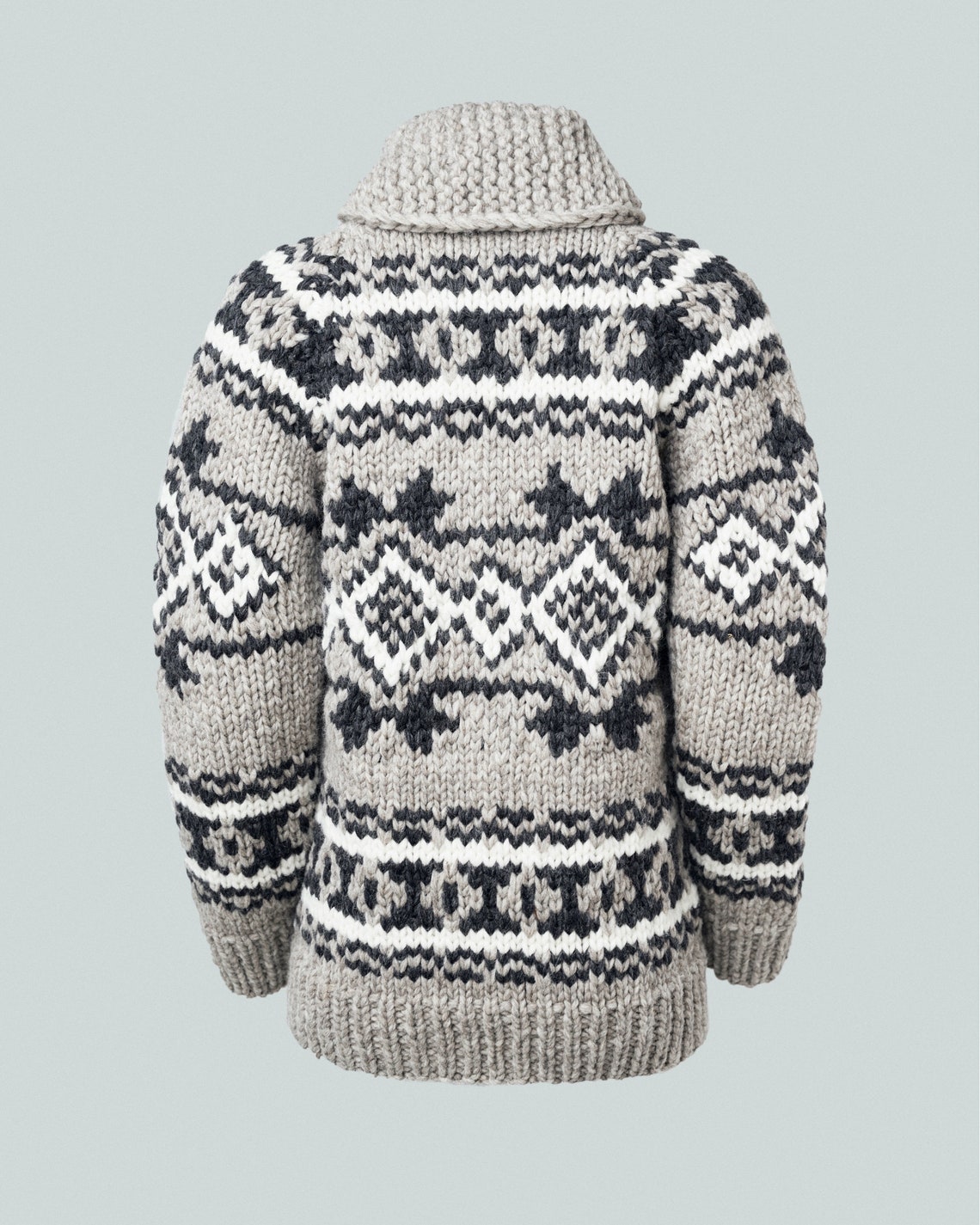 Handknit Wool Sweater | Traditional Canadian Knitwear | Unisex Wool ...