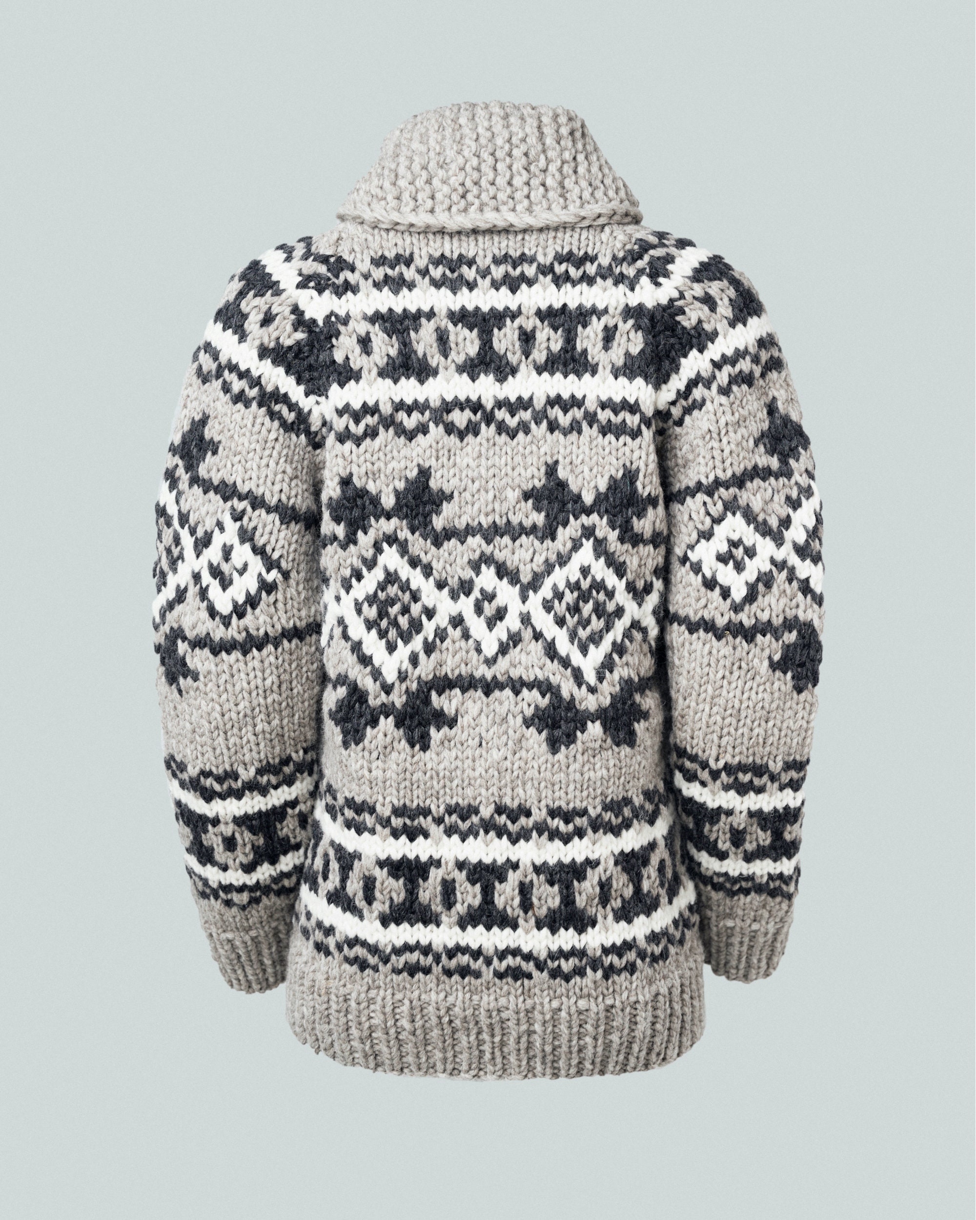 Handknit Wool Sweater | Traditional Canadian Knitwear | Unisex Wool ...