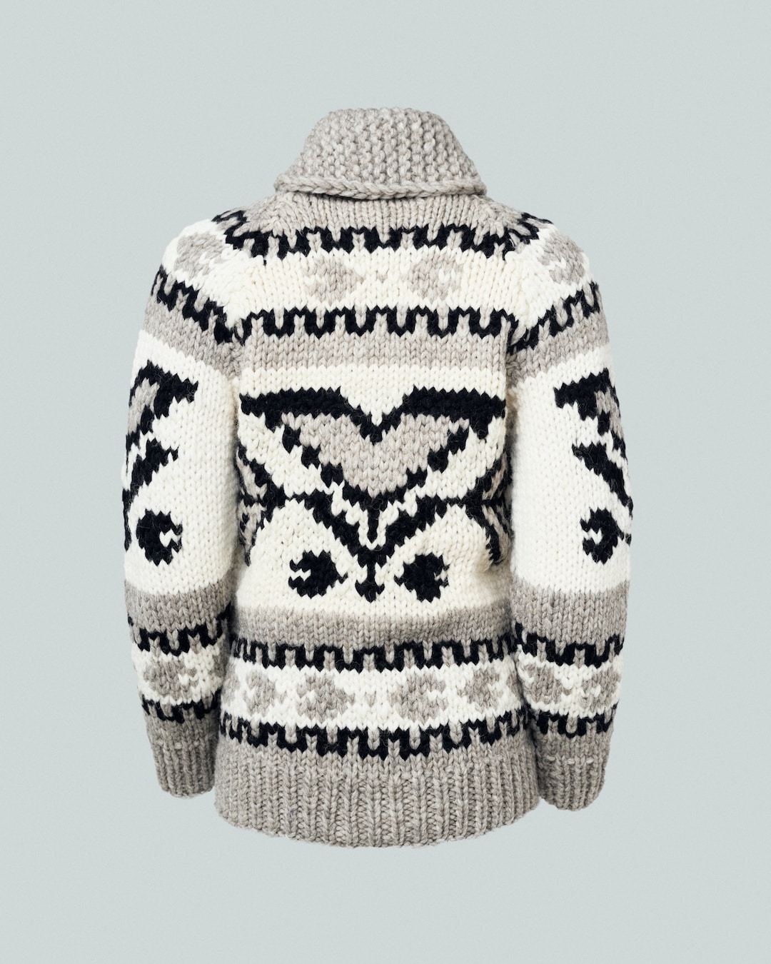 Handknit Wool Sweater | Canadian Knitwear | Unisex Zipper Cardigan ...