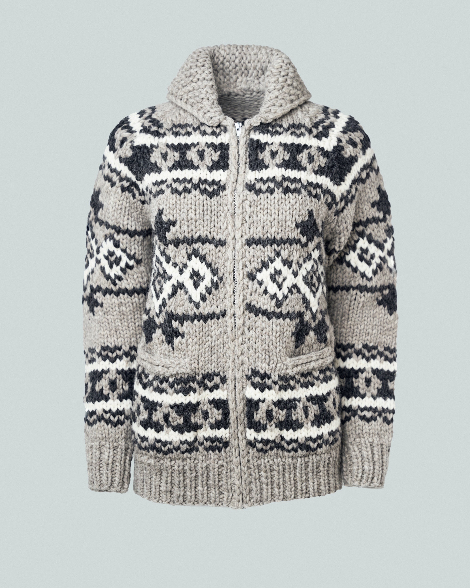Handknit Wool Sweater | Traditional Canadian Knitwear | Unisex Wool ...