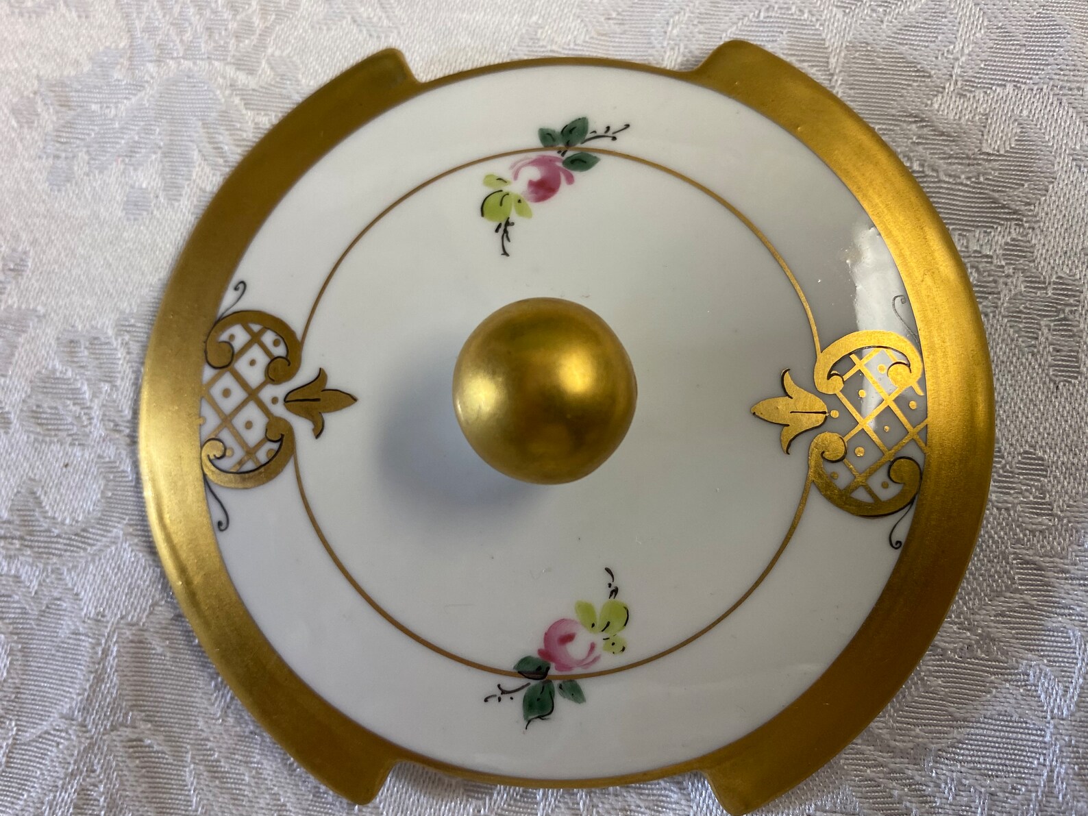 Antique Pickard Hand Painted Sugar Bowl With Floral Design - Etsy