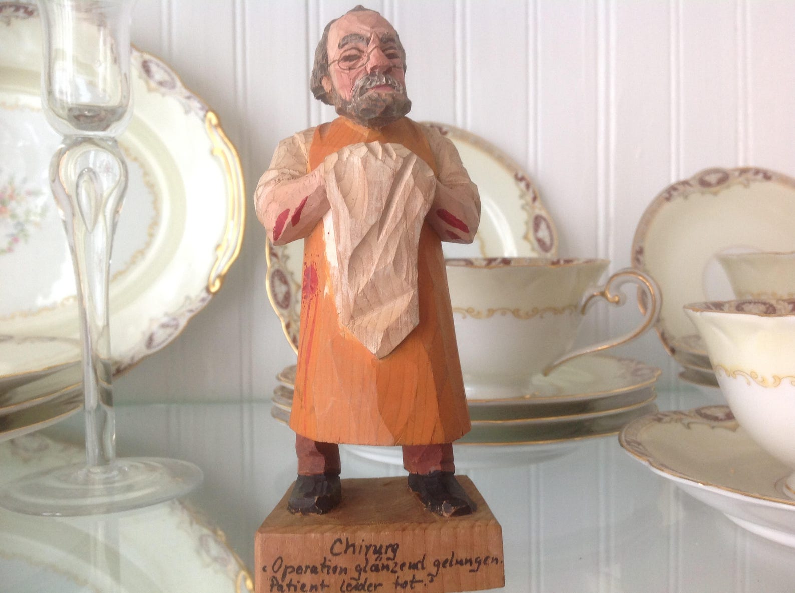 Vintage Hand Carved Surgeon / Doctor Figurine Attributed to Taschke ...