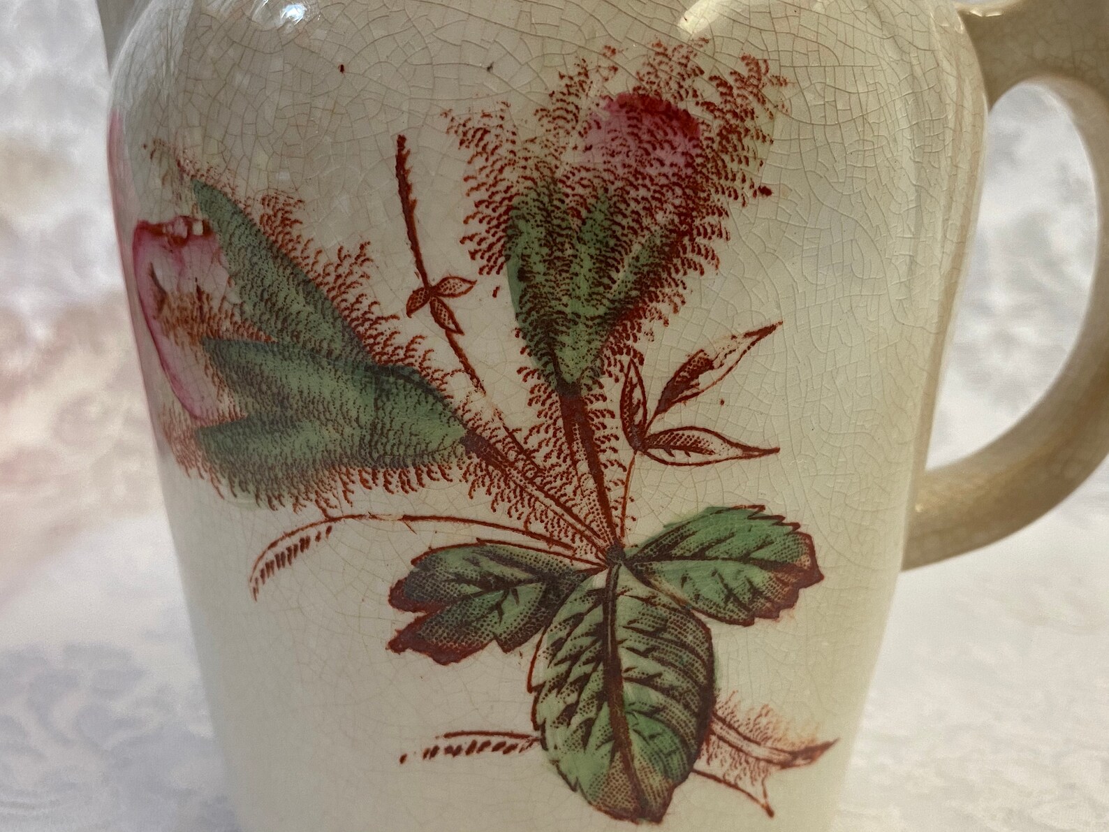 Moss Rose Pitcher Creamer Transferware 5 Inch - Etsy