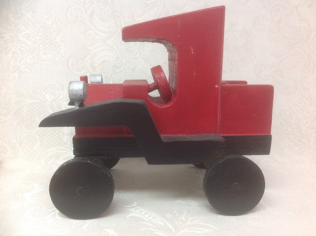 Vintage Model T Wood Truck: Handcrafted Display Piece - Etsy