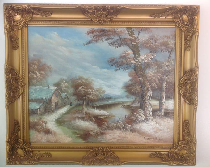 Vintage Original Landscape Oil Painting by C. Inness - Etsy