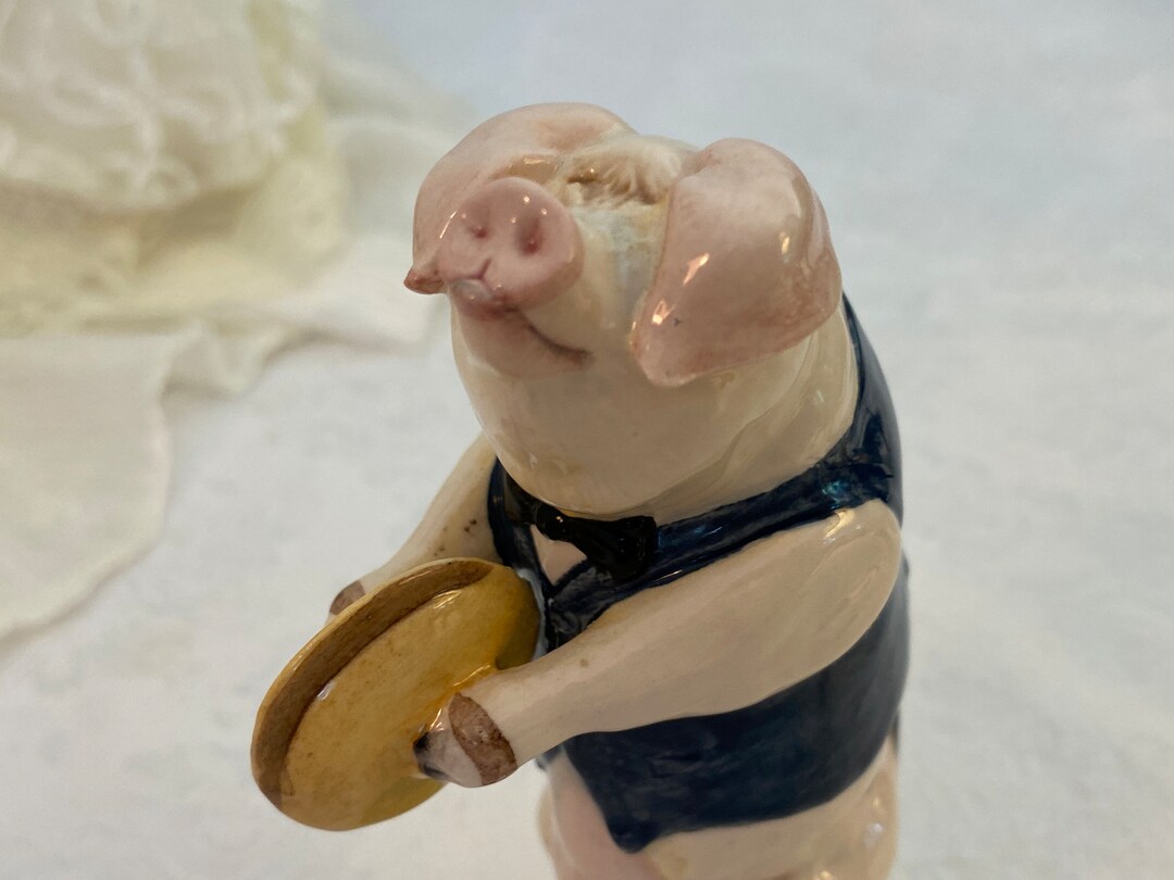 Beswick Porcelain Pig Andrew Pig Promenade Cymbal Player - Etsy
