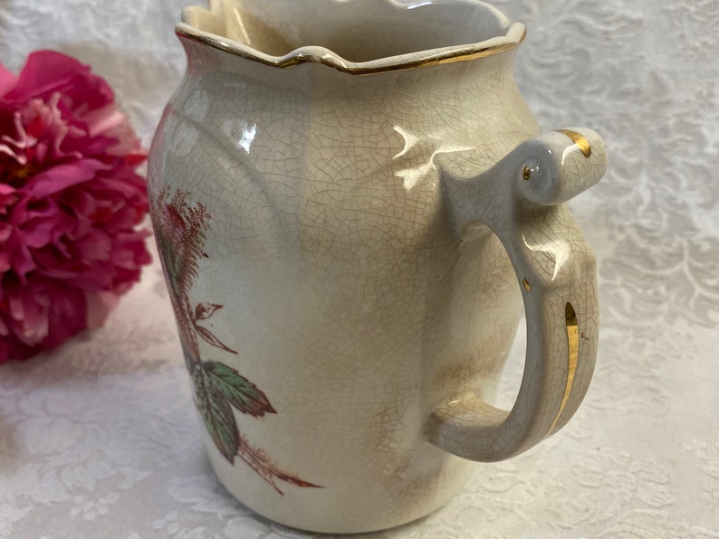 Moss Rose Pitcher Creamer Transferware 5 Inch - Etsy