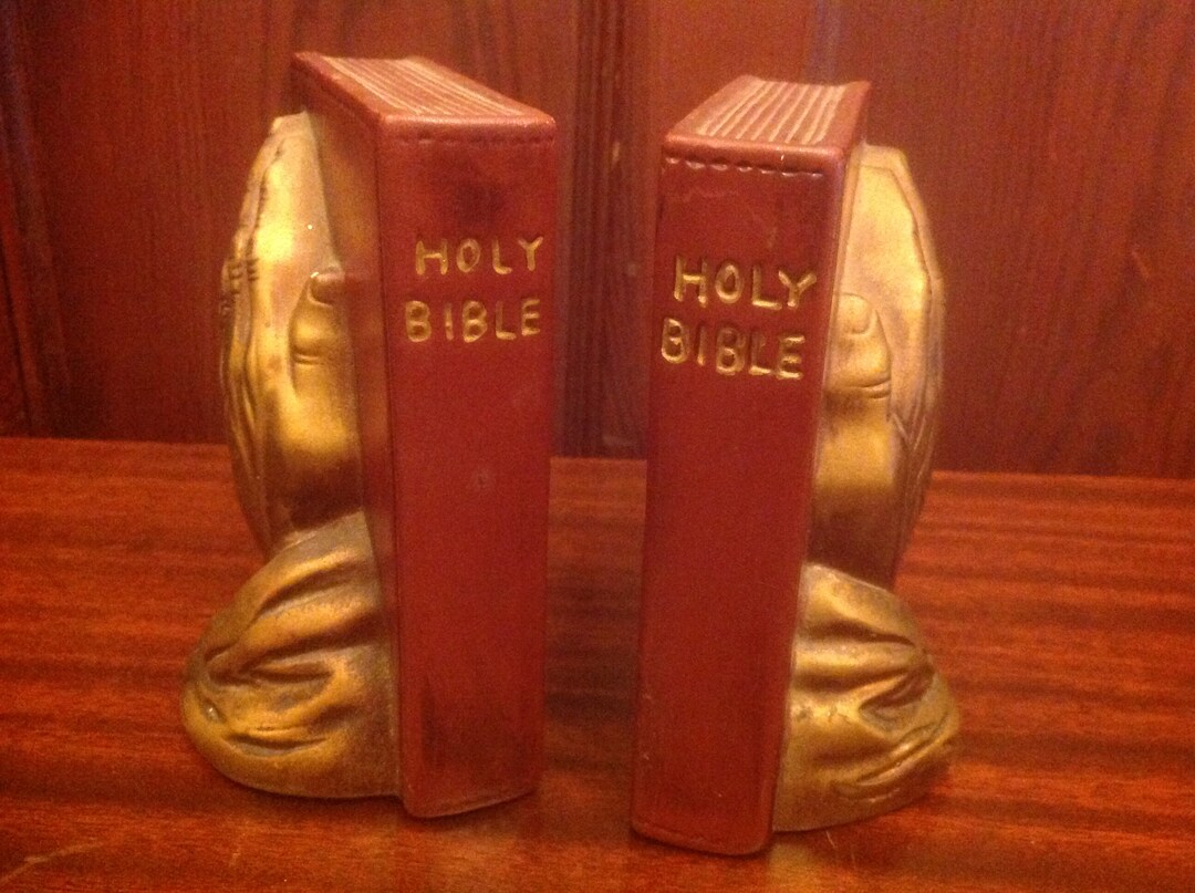Praying Hands Holy Bible Bookends by Lego - Etsy