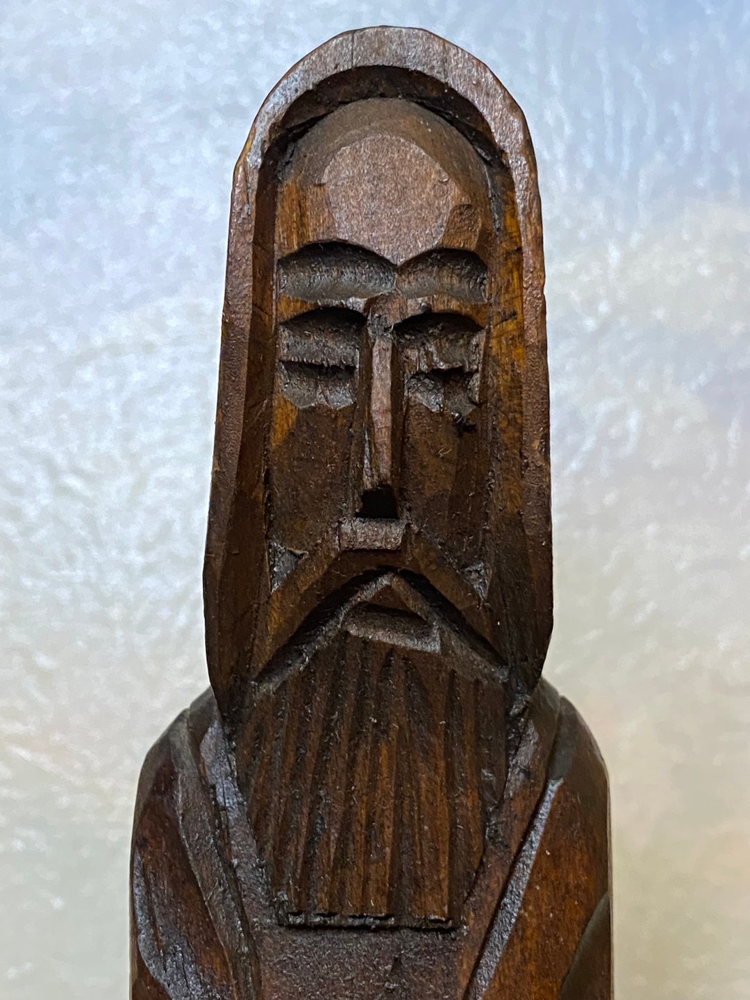 Carved Wood Medieval Monk Priest Statue 15 - Etsy