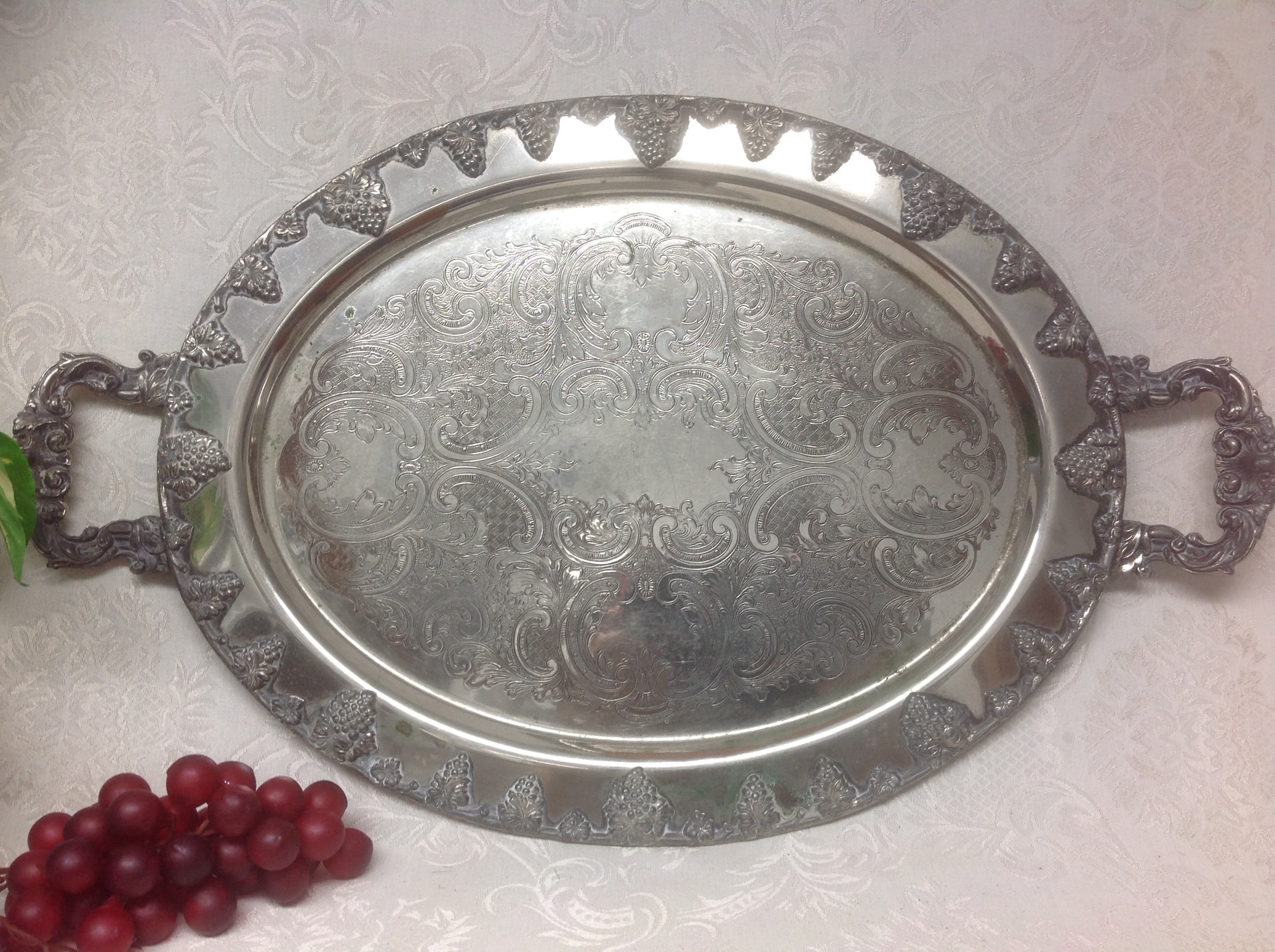 Silver Serving Tray Federal Silver Company Silver Plate on | Etsy