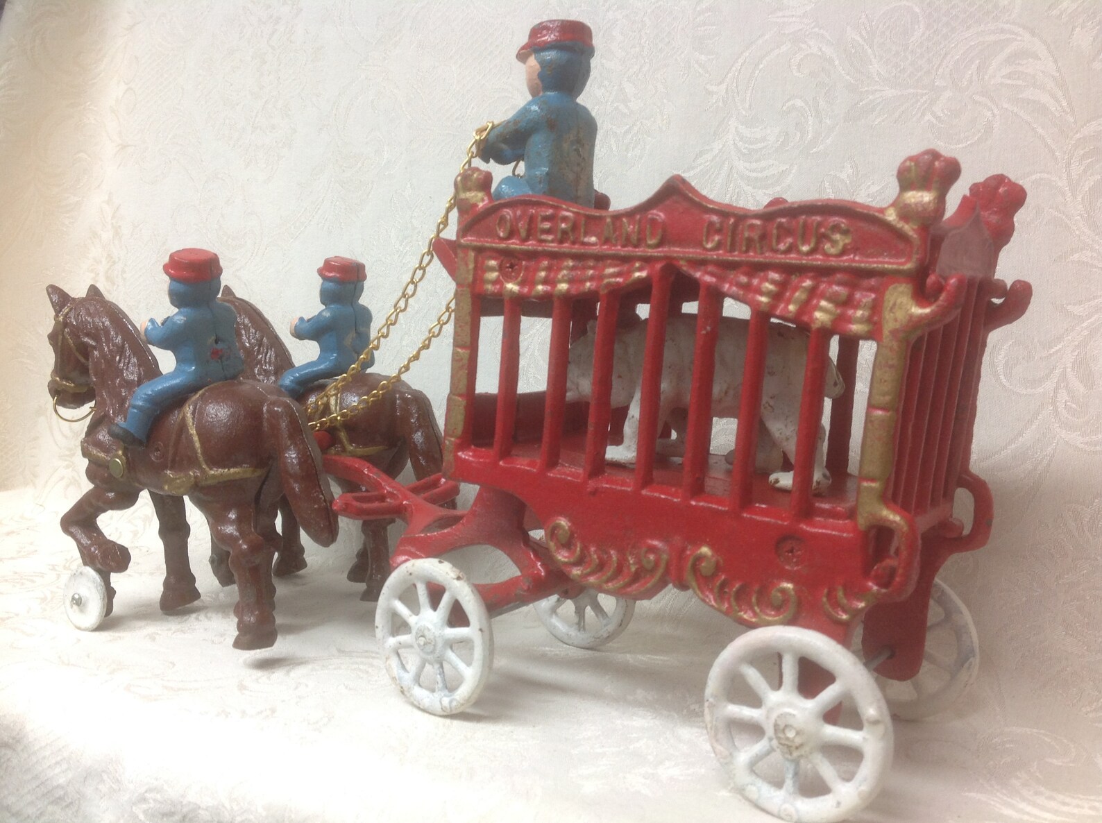 Overland Circus Wagon Vintage Cast Iron Toy - Etsy