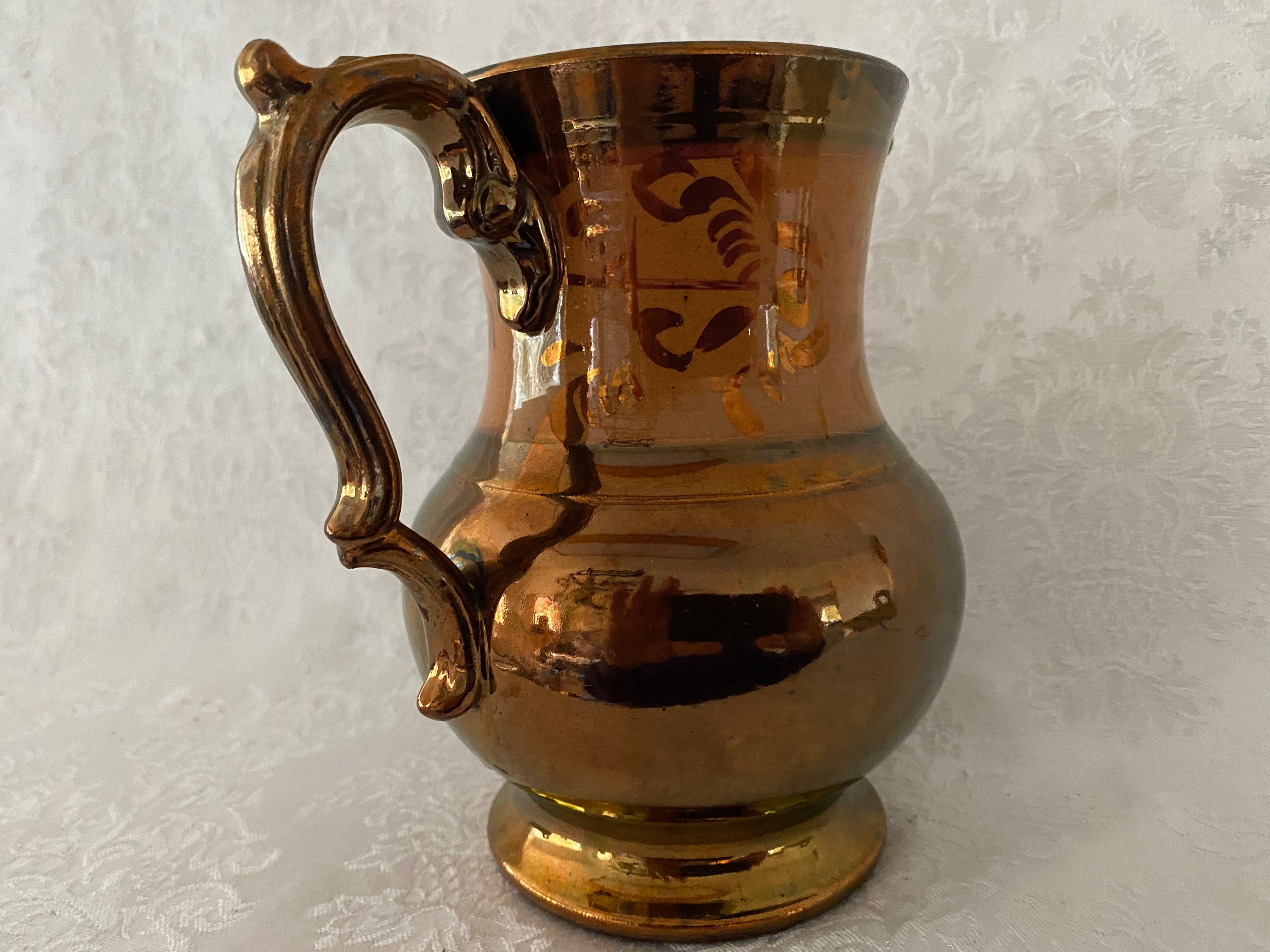 Copper Lusterware Lustreware Pitcher o Jug de Allertons de | Etsy