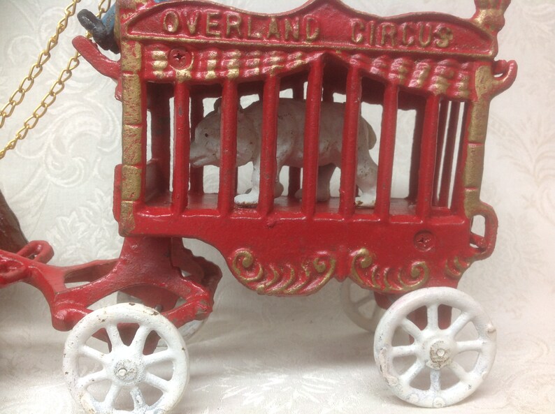 Overland Circus Wagon Vintage Cast Iron Toy | Etsy