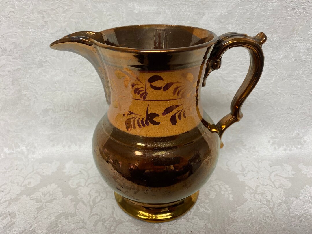 Copper Lusterware (lustreware) Pitcher or Jug by Allertons of Longton ...