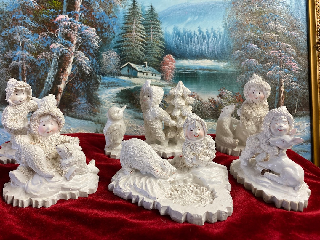 Collection of 6 Snow Buddies / Snow Babies by Avery Creations 1994 - Etsy
