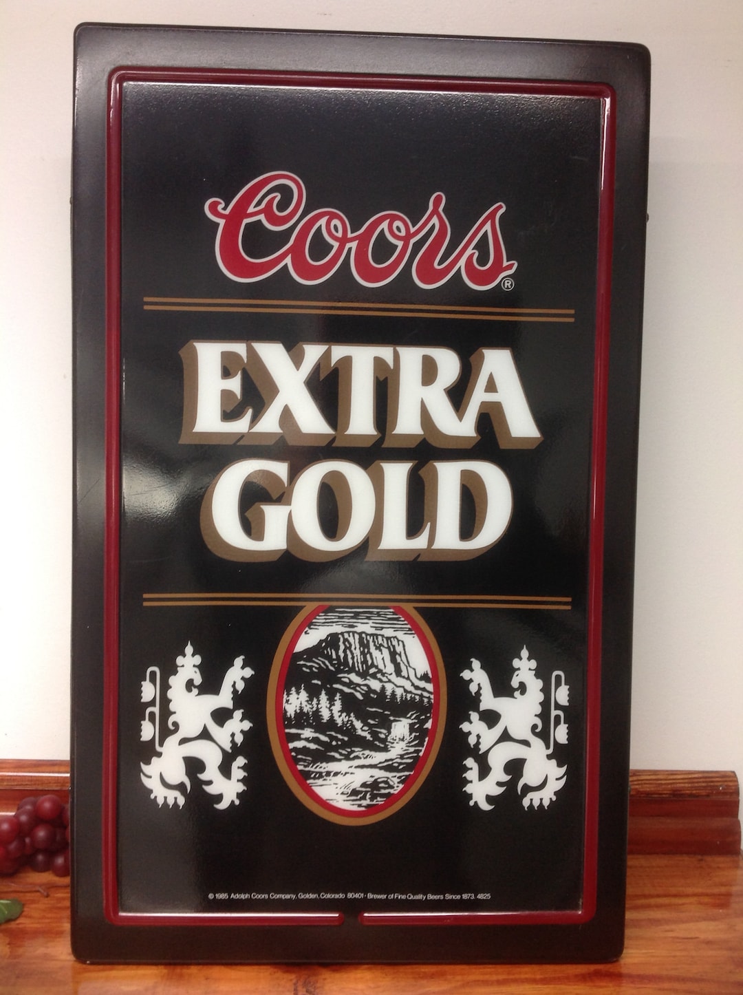 Vintage Coors Extra Gold Bar Light / Like New Condition / Tavern Light ...