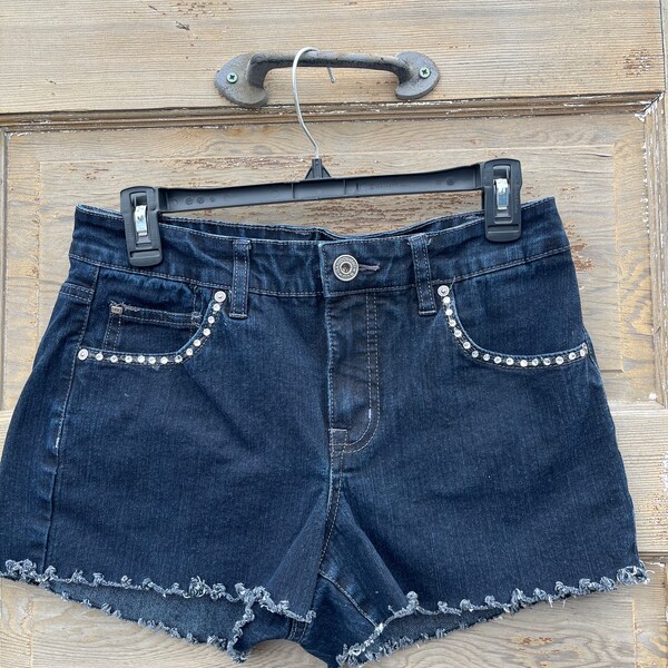 Ruffle Denim Shorts - Etsy