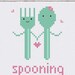 PDF PATTERN: Spooning Leads to Forking Cross Stitch - Etsy