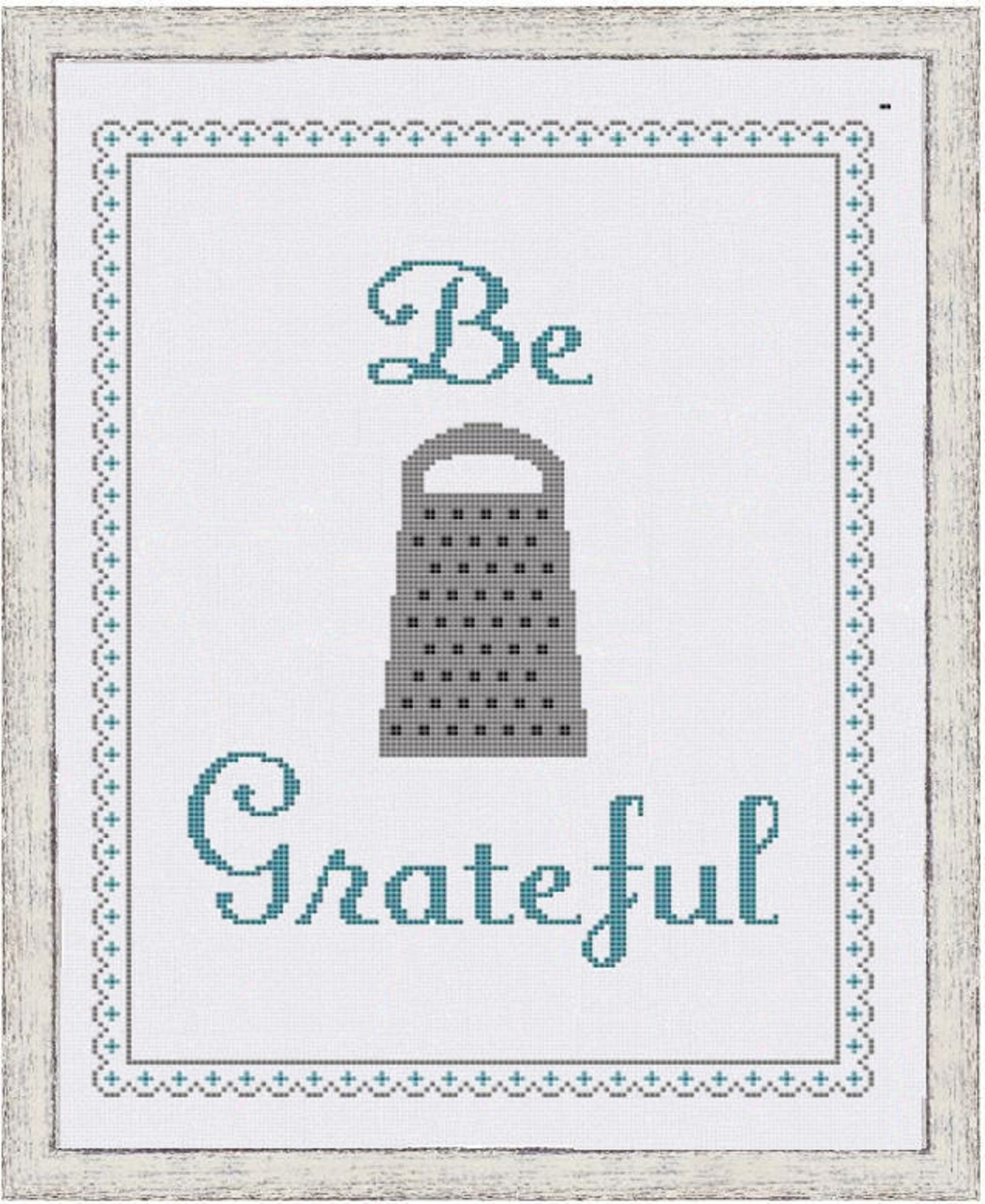 PDF PATTERN: Be Grateful Cross Stitch - Etsy