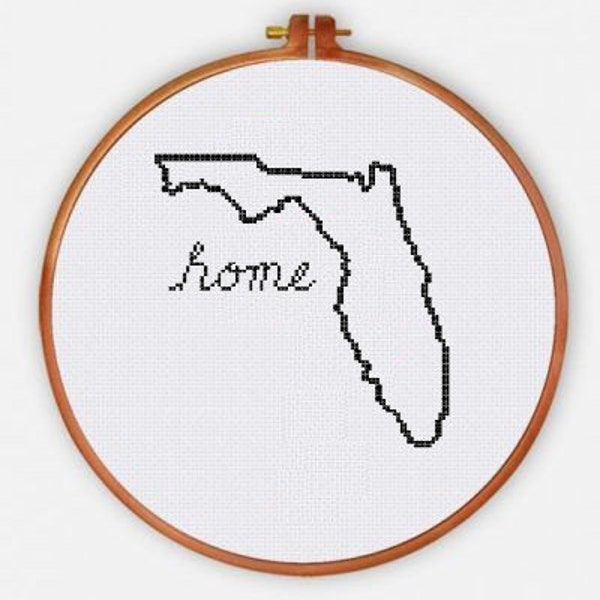 Florida Cross Stitch - Etsy