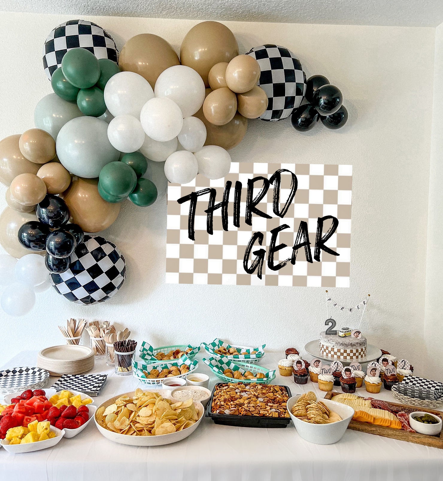 Third Gear Birthday Banner Template - Etsy
