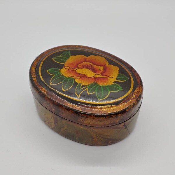 Lacquer Trinket Box - Etsy