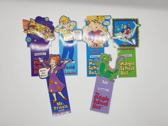 Vintage 1990s Die Cut Magic School Bus Bookmark Choose | Etsy