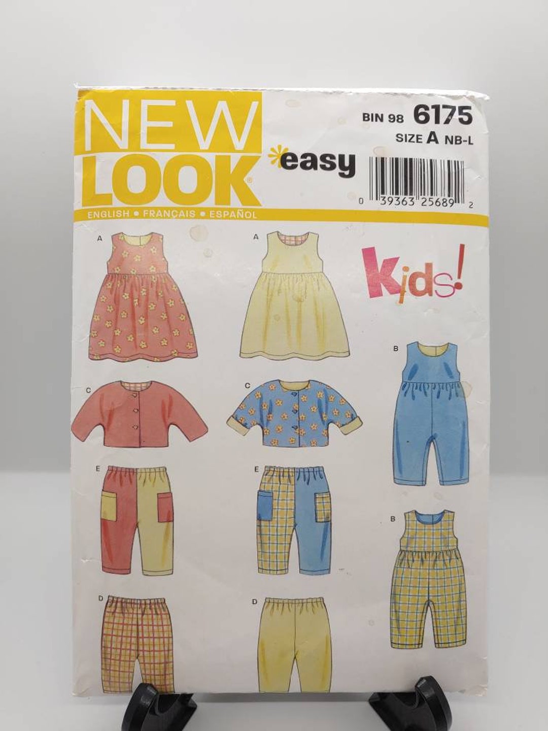 New Look 6493, Girls Rompers, Dress and Top Paytern - Size 4-9 UNCUT - Etsy