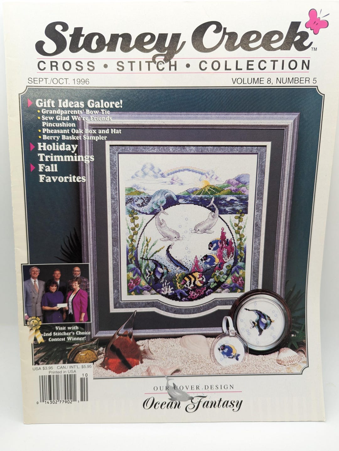 Stoney Creek Cross Stitch Collection Magazine - Sept / Oct 1996 - Etsy