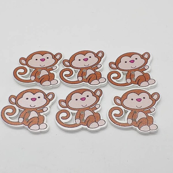 Monkey Buttons - Etsy