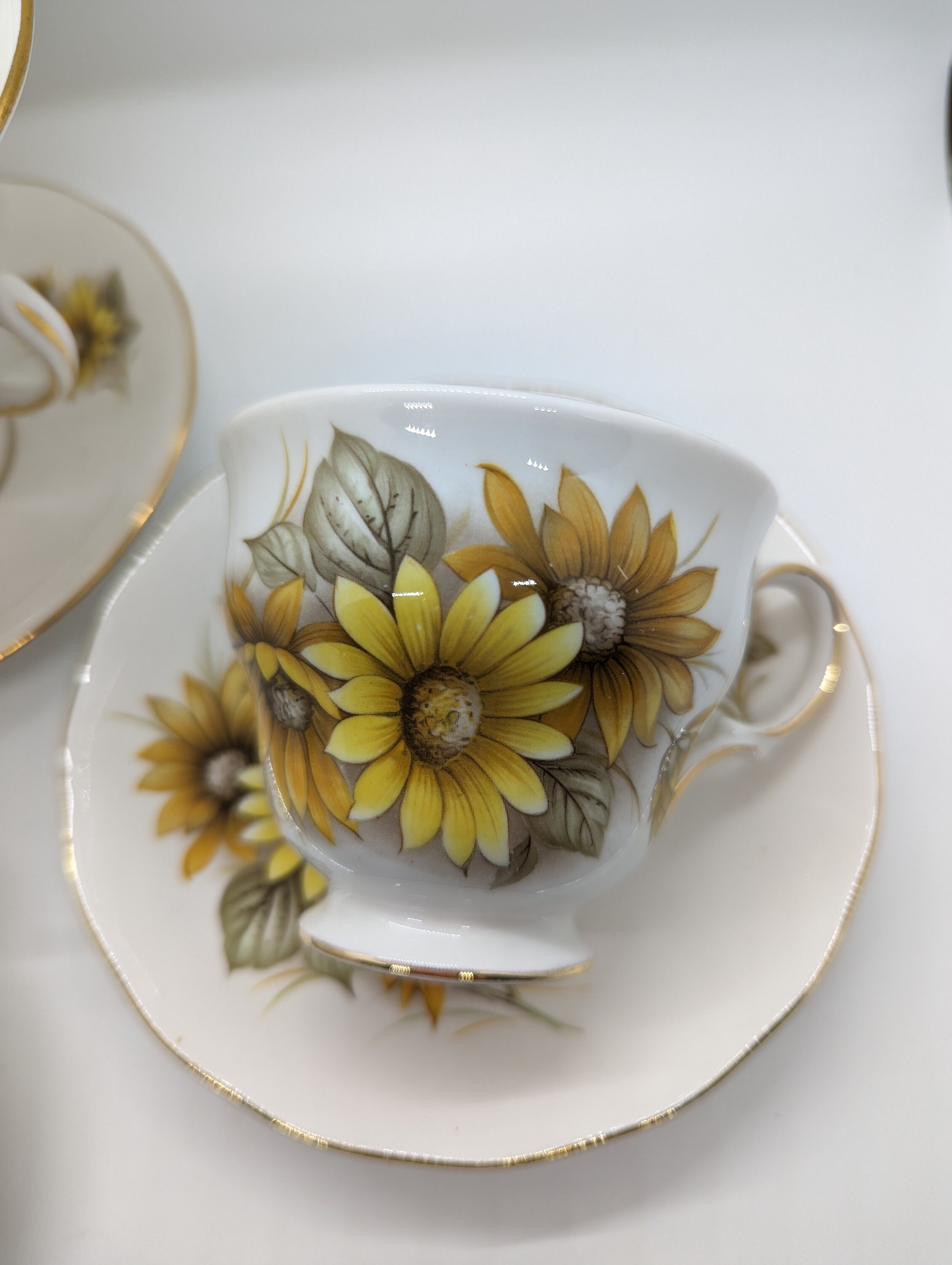 Vintage Royal Vale African Daisy Lot- Bone China Made in England # ...