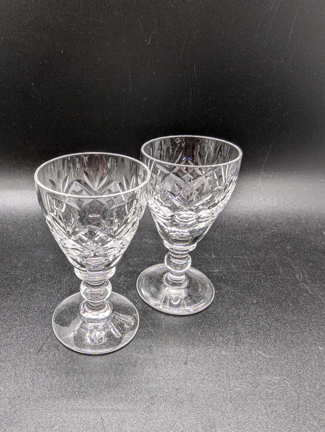 Webb and Corbett Georgian Crystal Liqueur Glasses - Set of 2 - Etsy