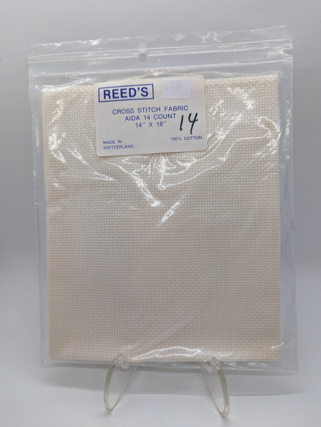 Reed's of Switzerland Counted Cross Stitch Aida Cloth 14 Count - Ecru ...