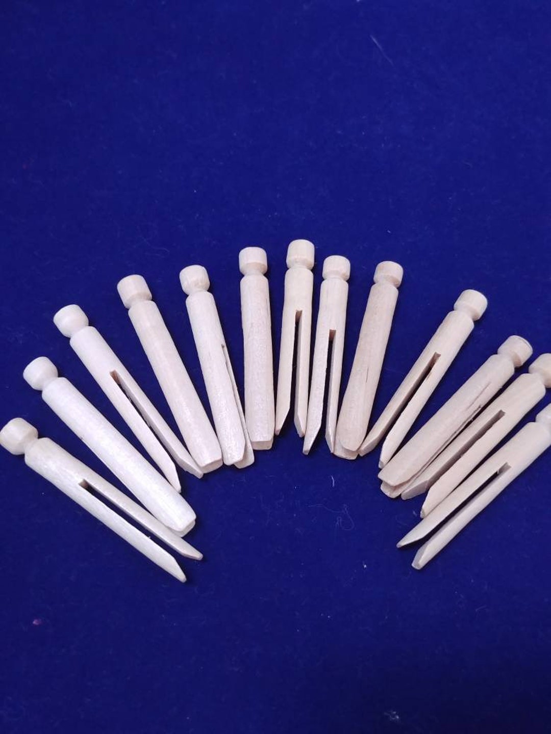 Vintage Wooden Mini Clothes Pegs One Dozen - Etsy