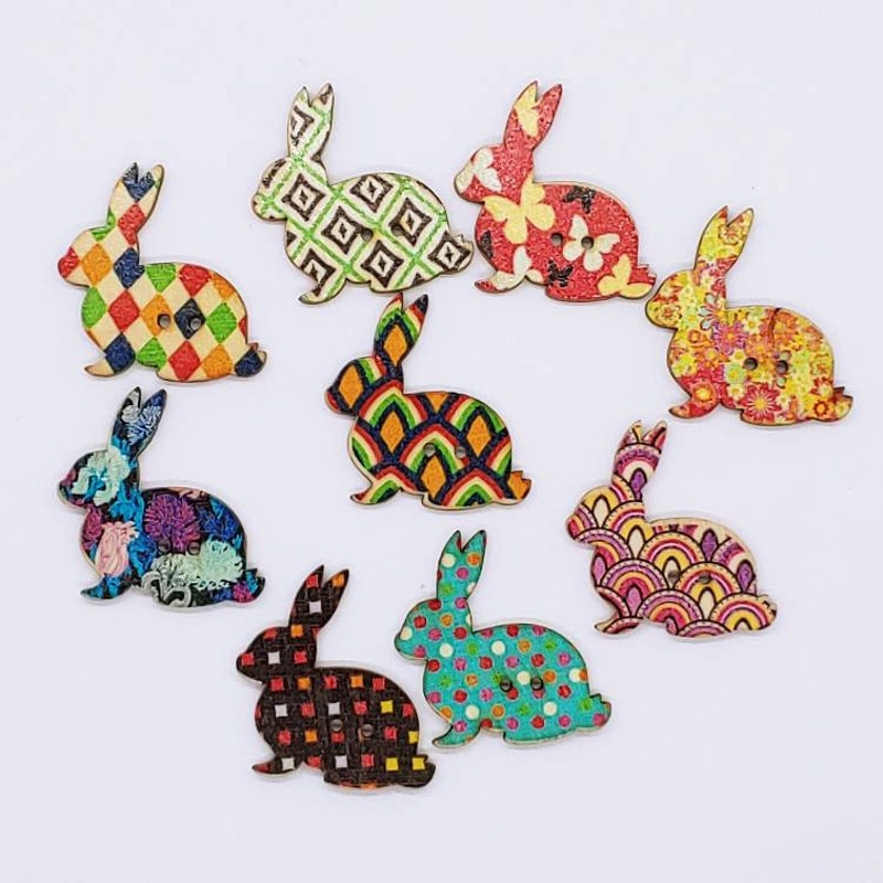 Bunny Buttons - Etsy