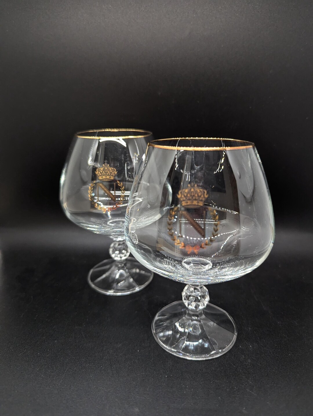 Napoleon Brandy Glasses - Set of 2 - Etsy