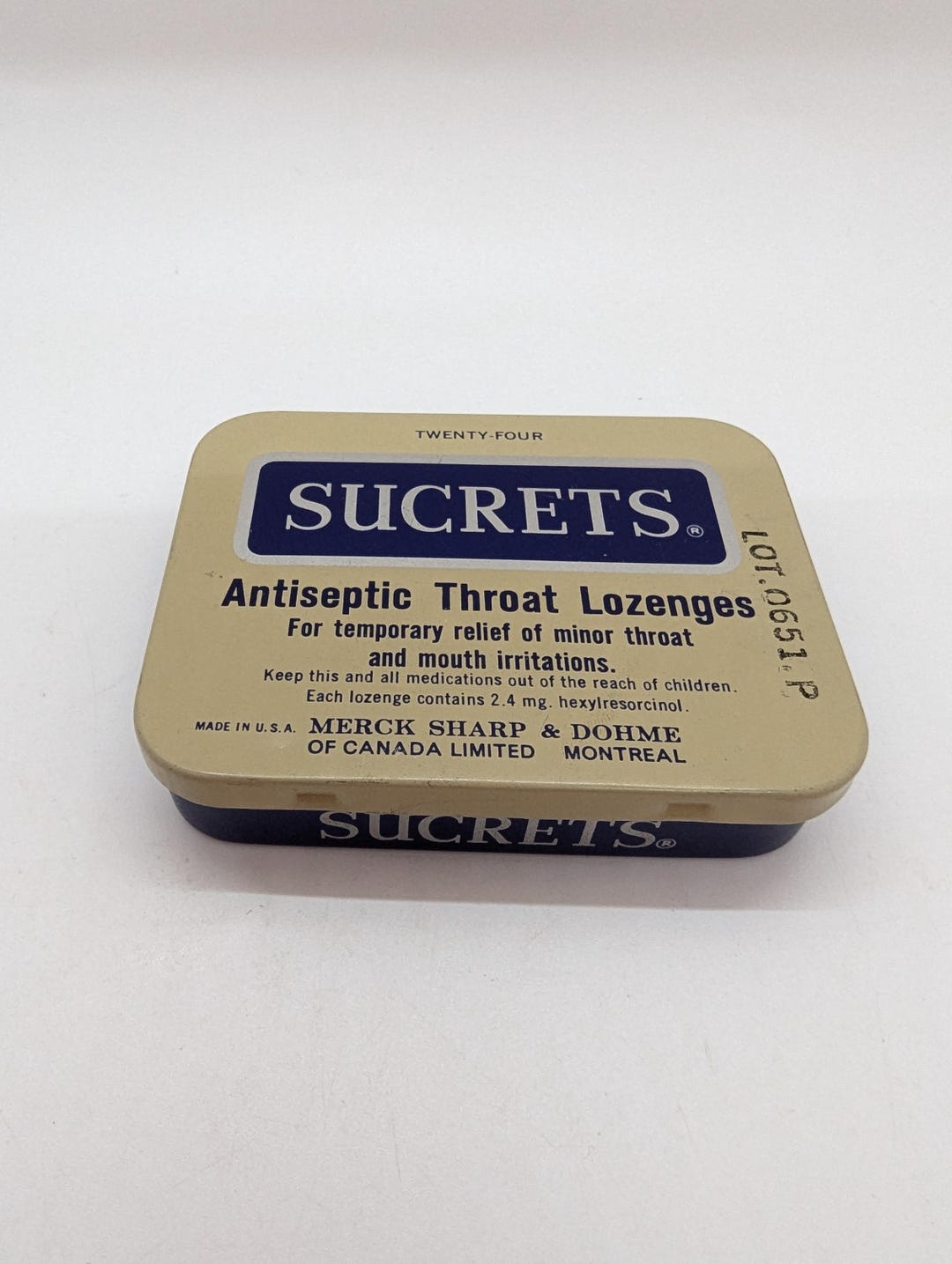Vintage Sucrets Tin 1960's Collectible Tin - Etsy