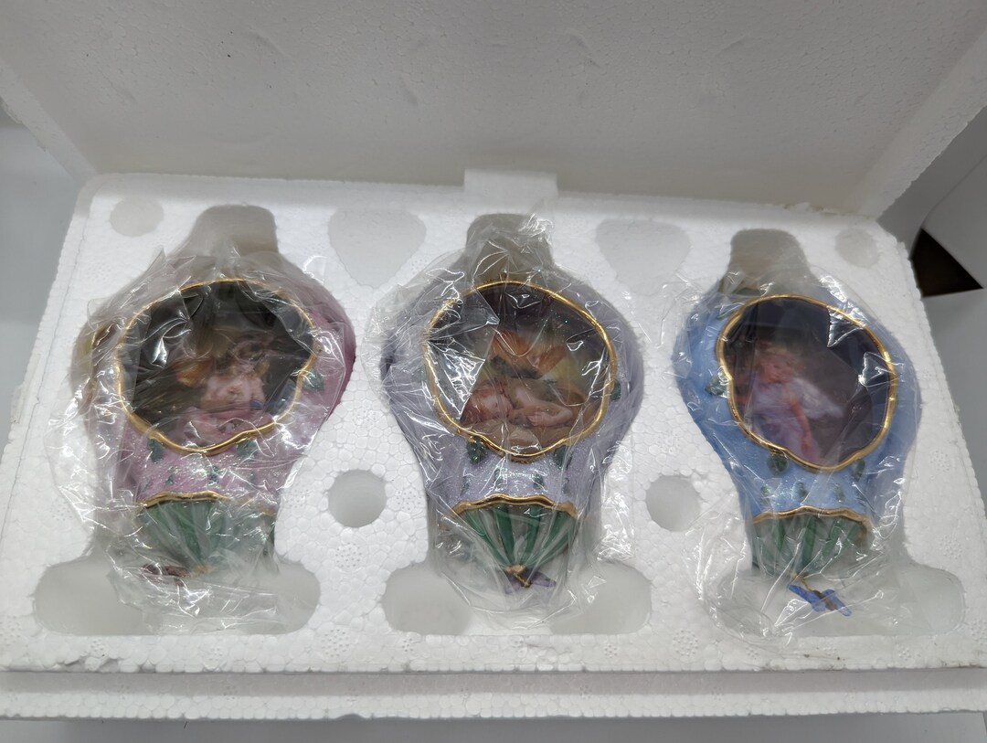 Bradford Exchange Lisa Jane Enchanted Garden Fairy Christmas Ornaments ...