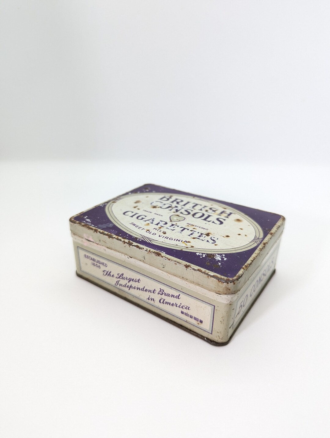 Mid Century Macdonald's British Consols 50 Cigarette Tin - Etsy