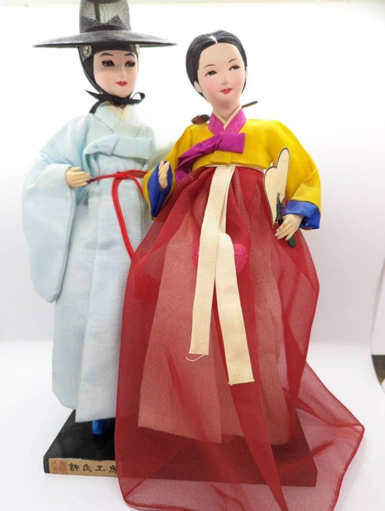 Korean Wedding Dolls Ceremonial Korean Dolls Korean - Etsy